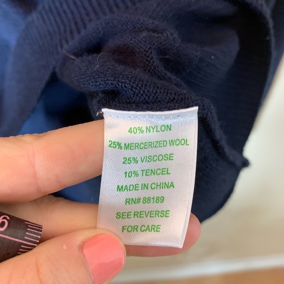 Lilly Pulitzer | Sweaters | Lilly Pulitzer Navy Blue Metallic Starfish ...